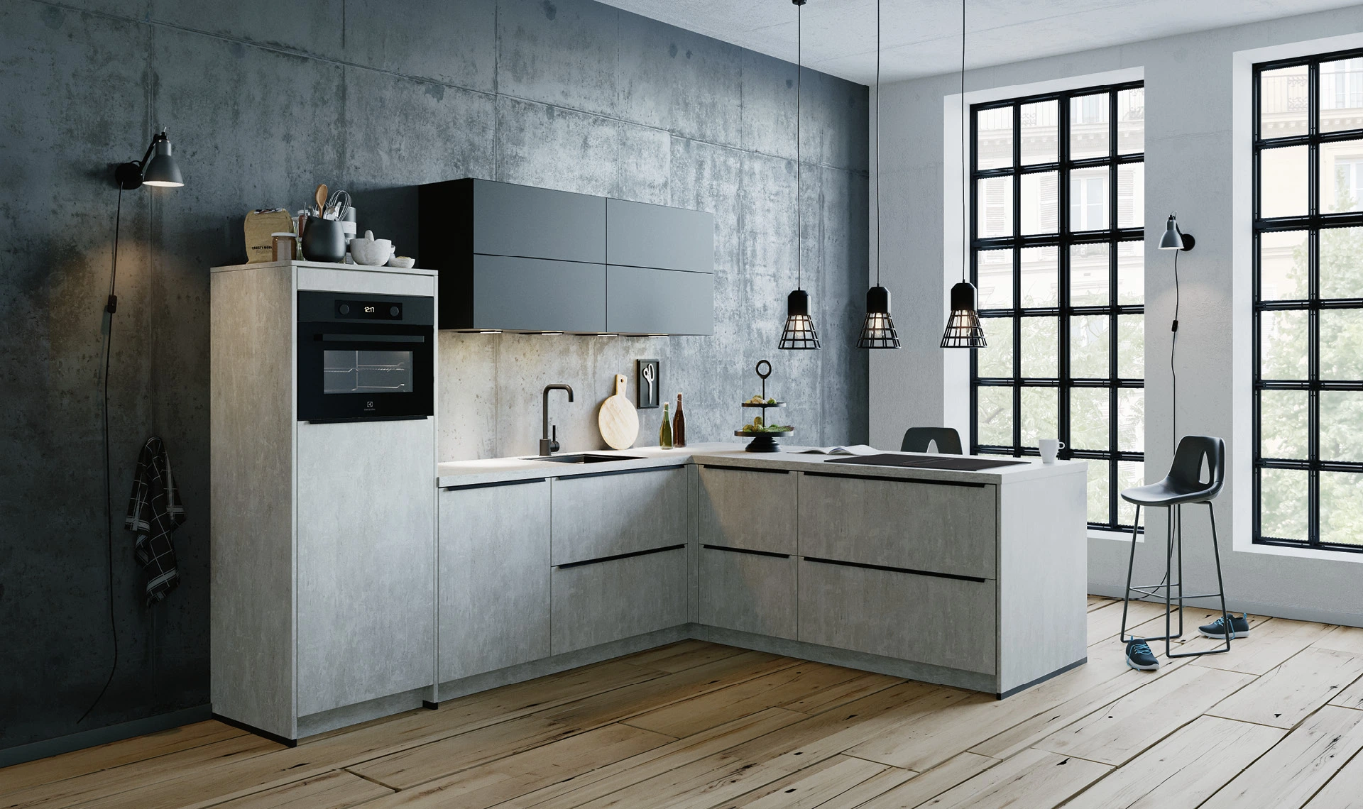 Koch Kiezel Keuken | Strakke Moderne Keuken in Kiezelgrijs | Superkeukens